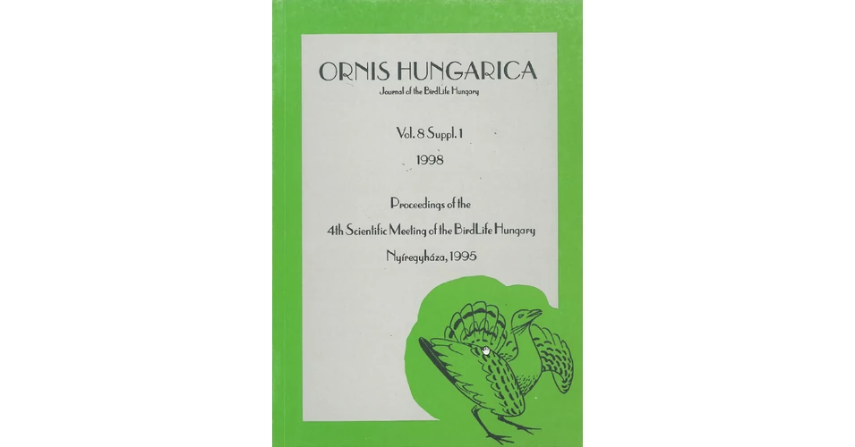 Ornis Hungarica 1998
